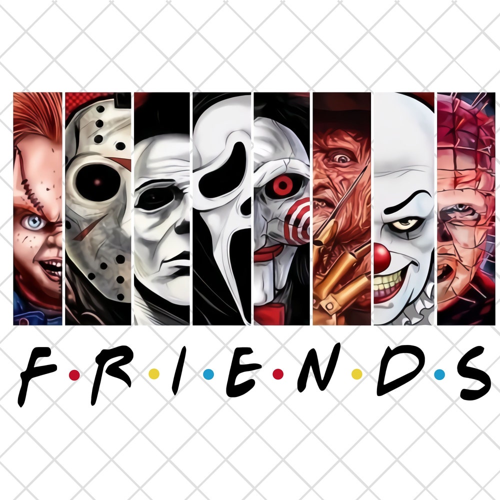 Killers Friends Png, Halloween Character Png Bundle, Halloween Shirt ...