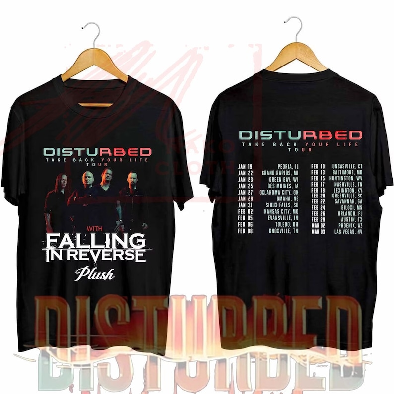 Disturbed 2024 Tour Shirt, Disturbed Hoodie, Disturbed Band Fan Shirt ...