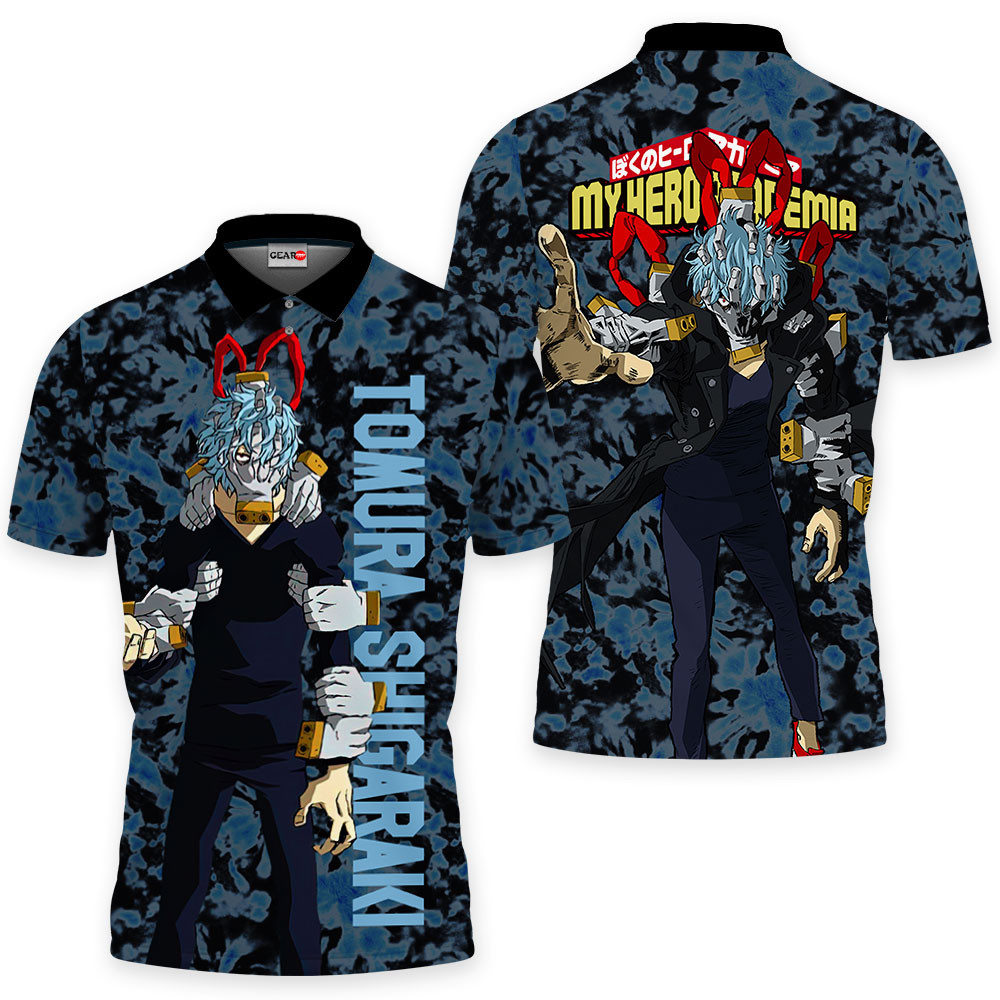 Tomura Shigaraki Polo Shirts My Hero Academia Custom Anime Merch Clothes