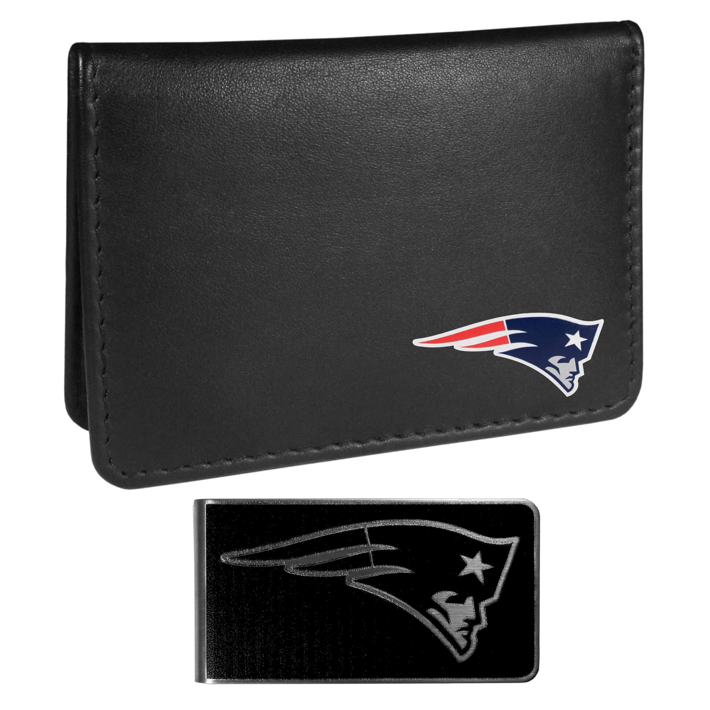 New England Patriots Weekend Bi-Fold Wallet & Black Money Clip | Shop