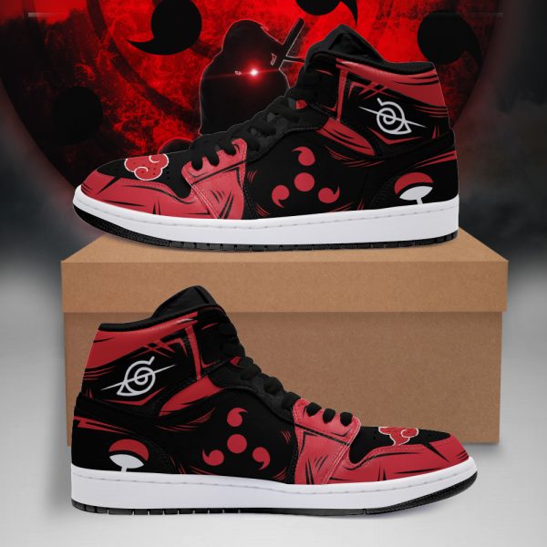 Uchiha Sharingan Naruto Anime High Air Jordan 1S Shoes Sneakers For Men ...