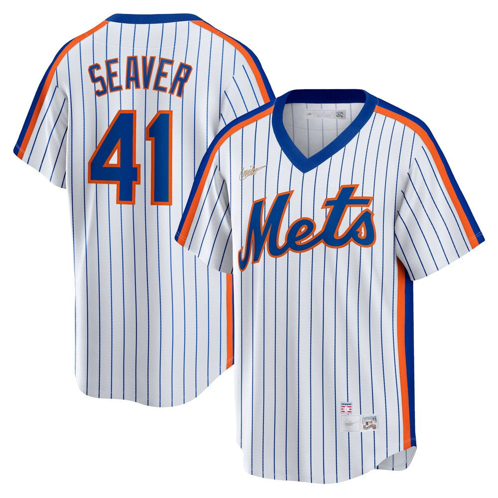 Men’S New York Mets Tom Seaver Nike White Home Cooperstown Collection ...