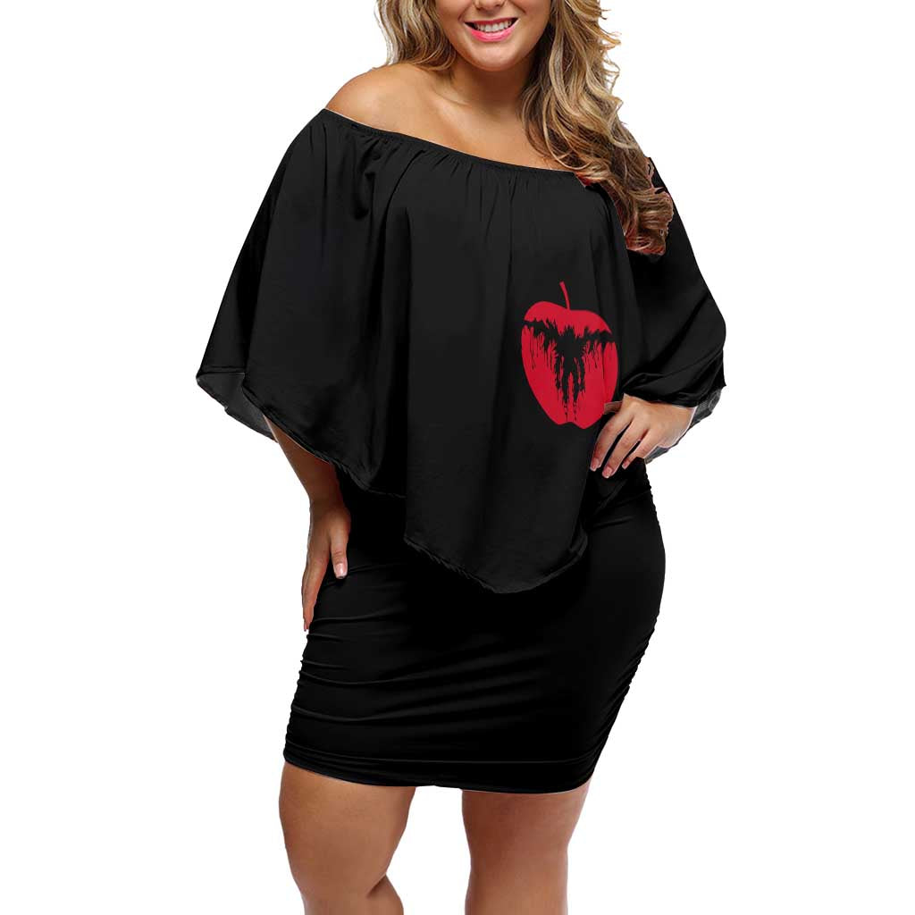 Light Yagami Death Note Off Shoulder Short Dress Anime Mix Manga Style Ts04