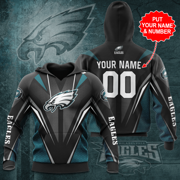 Philadelphia Eagles Custom Name&Number Hoodies - V2 | Shop