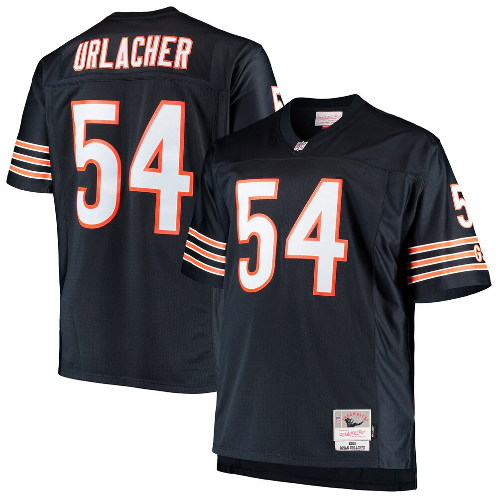 Men’S Chicago Bears Brian Urlacher Mitchell & Ness Navy Big & Tall 2001 ...