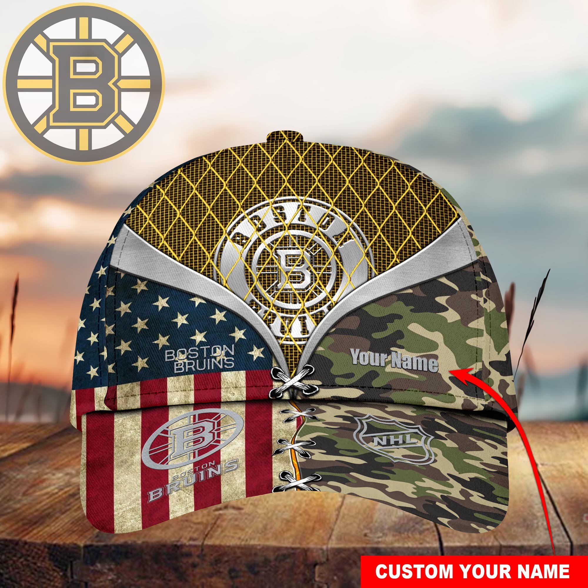 Boston Bruins Custom Name Classic, Baseball Caps M-39569 – TXTrend Shop