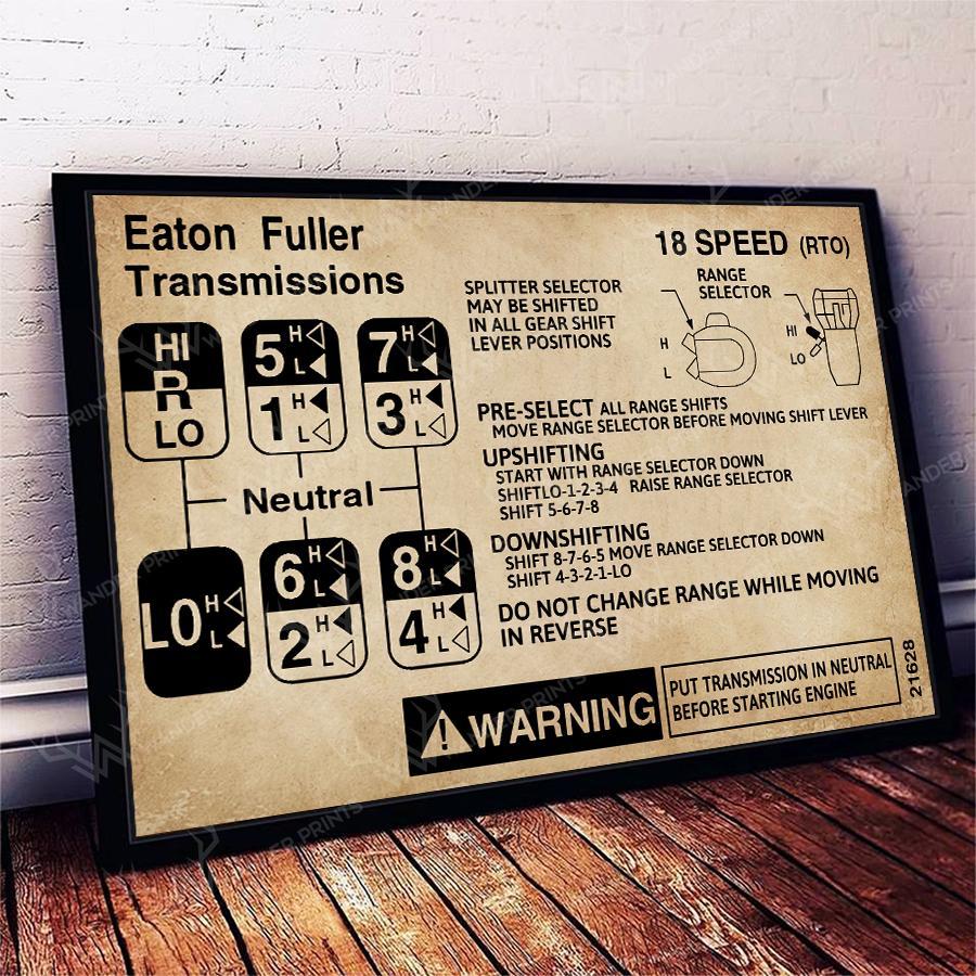 Fuller Transmissions Trucker Poster - Themarketfarmer