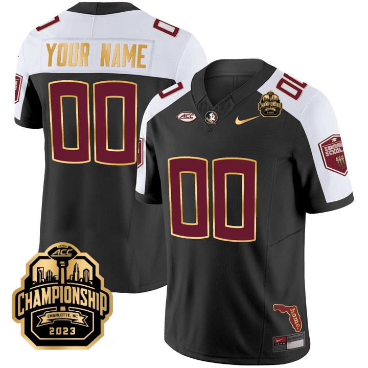 Florida State Seminoles Acc Champions Patch Gold Vapor Custom Jersey ...