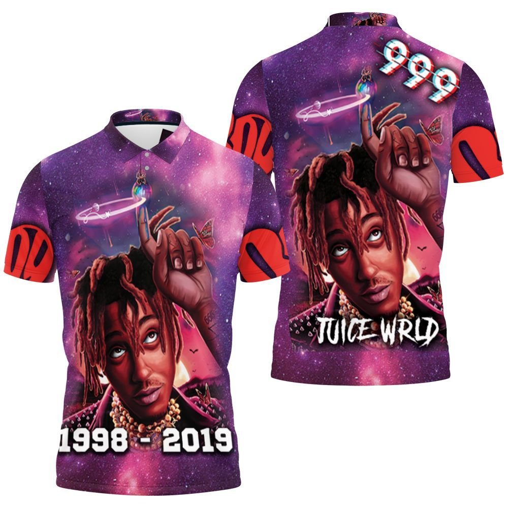 Juice Wrld 999 Angel Ring Legend Never Die Toon Polo Shirt ...