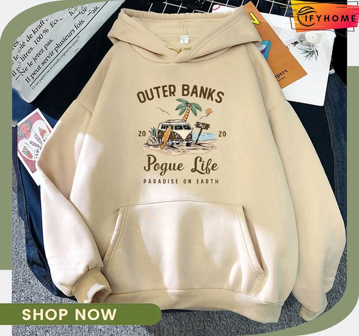 Outer Banks Pogue Life Graphic Hoodie, Timeless and Stylish General ...