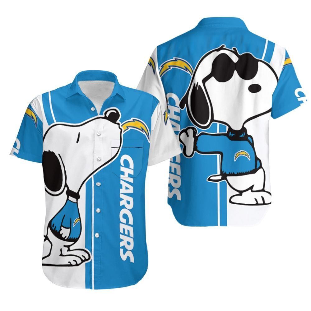 Los Angeles Chargers Snoopy Lover 3D Printed Hawaiian Shirt ...
