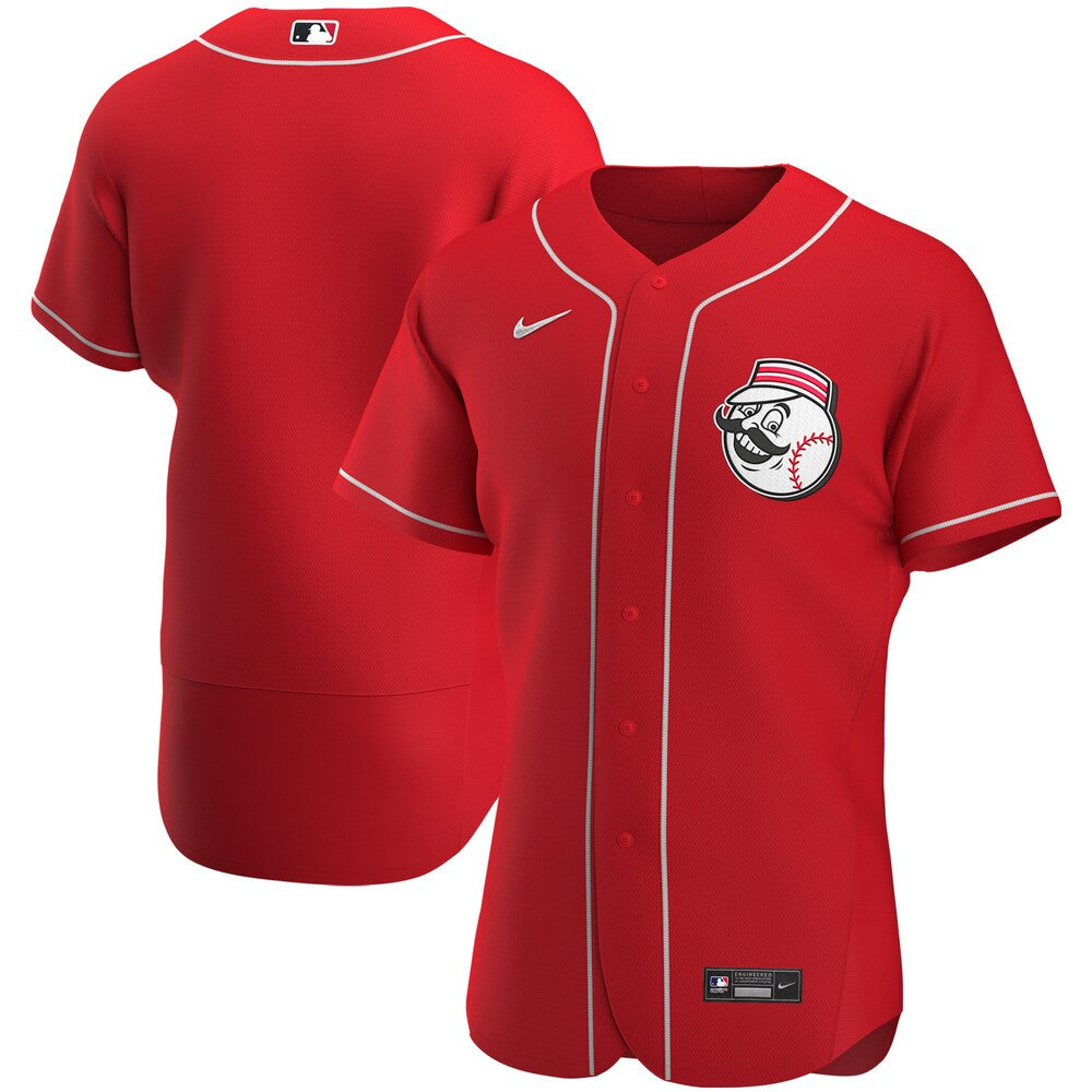 Men’S Cincinnati Reds Nike Scarlet Alternate Authentic Team Logo Jersey ...