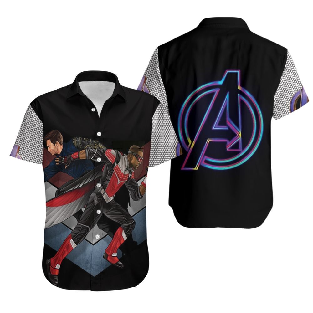 The Falcon And The Winter Soldier Against The Bad Guys Hawaiian Shirt ...