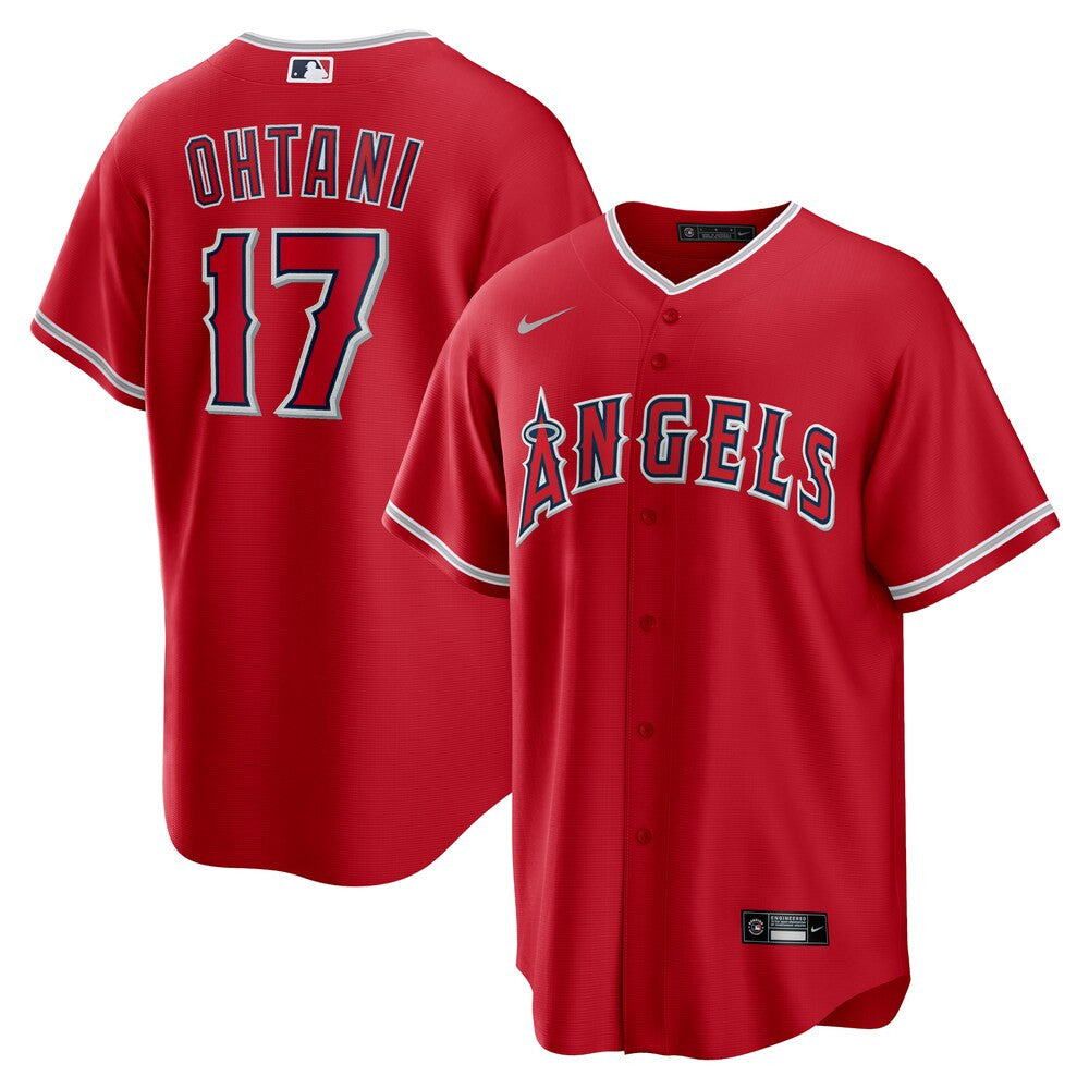 Men’S Los Angeles Angels Shohei Ohtani Nike Red Alternate Replica ...