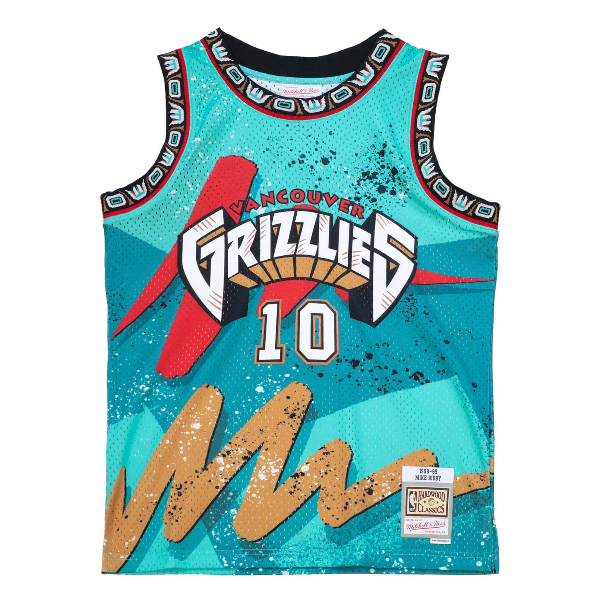 Mitchell & Ness Hyper Hoops Swingman Mike Bibby Vancouver Grizzlies ...