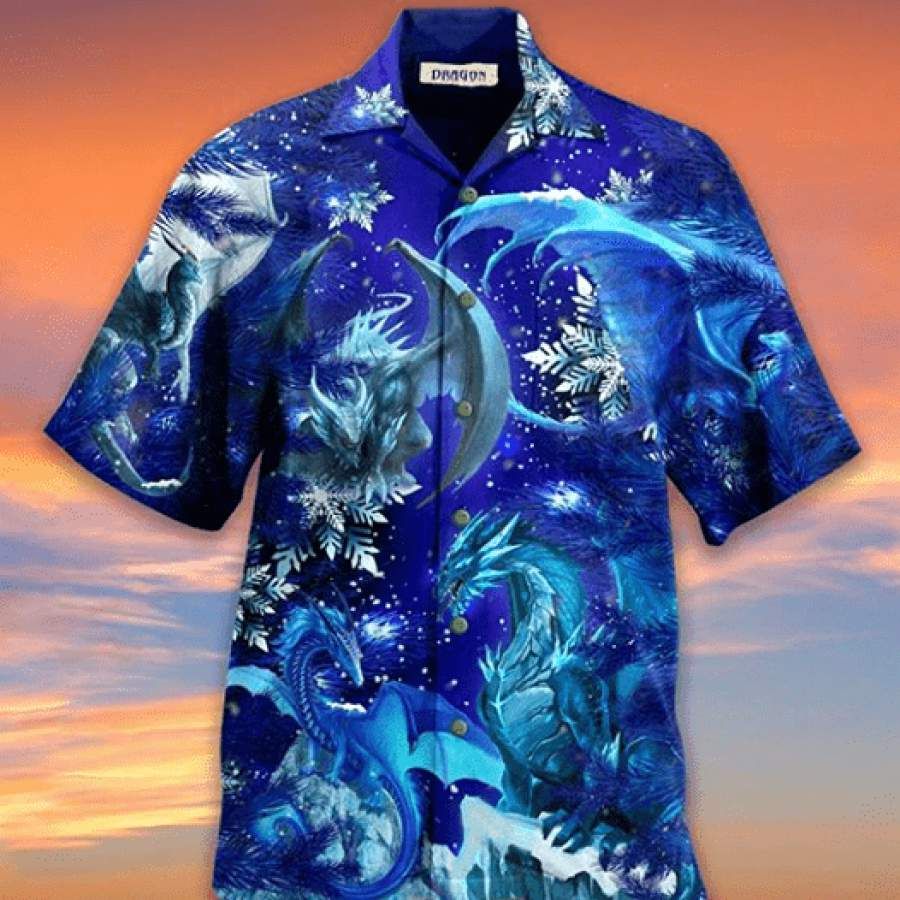 Amazing Blue Dragon Hawaiian Aloha Shirts - PoshmarkStore