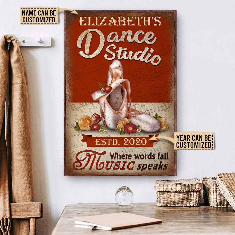 Personalized Ballet Where Words Fail Customized Poster - Themarketfarmer