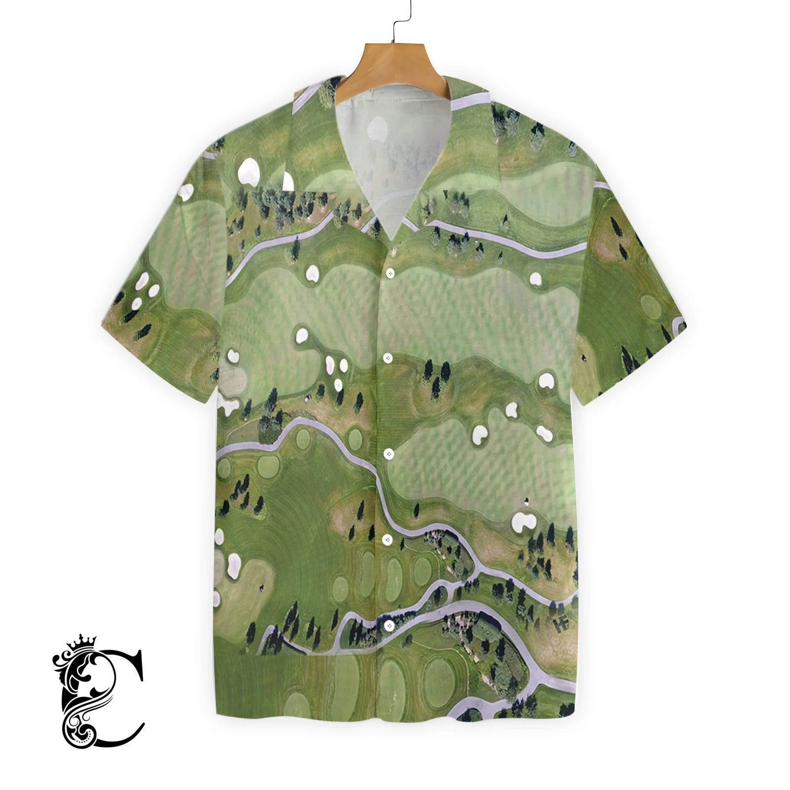 Golf Course Map Ez14 1512 Hawaiian Shirt - PoshmarkStore
