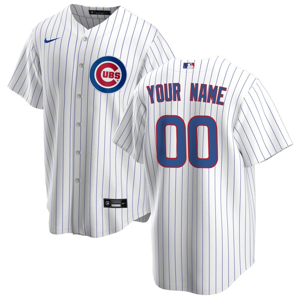 Men’S Chicago Cubs Nike White Home Replica Custom Jersey – TXTrend Shop