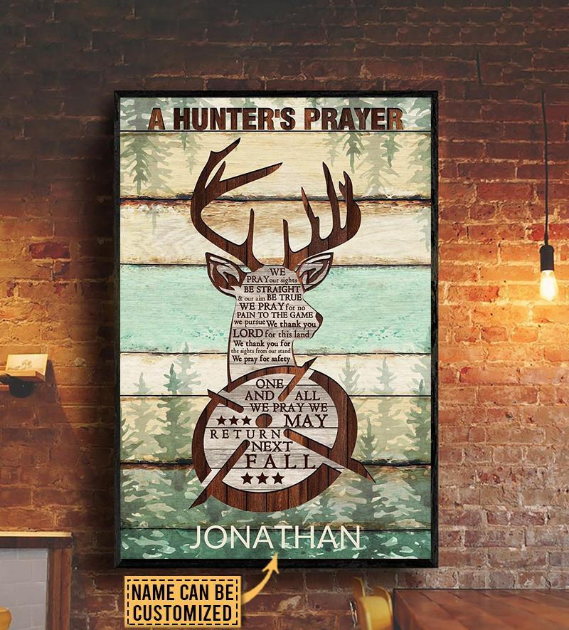 Personalized Hunting A Hunter's Prayer Customized Poster - Themarketfarmer