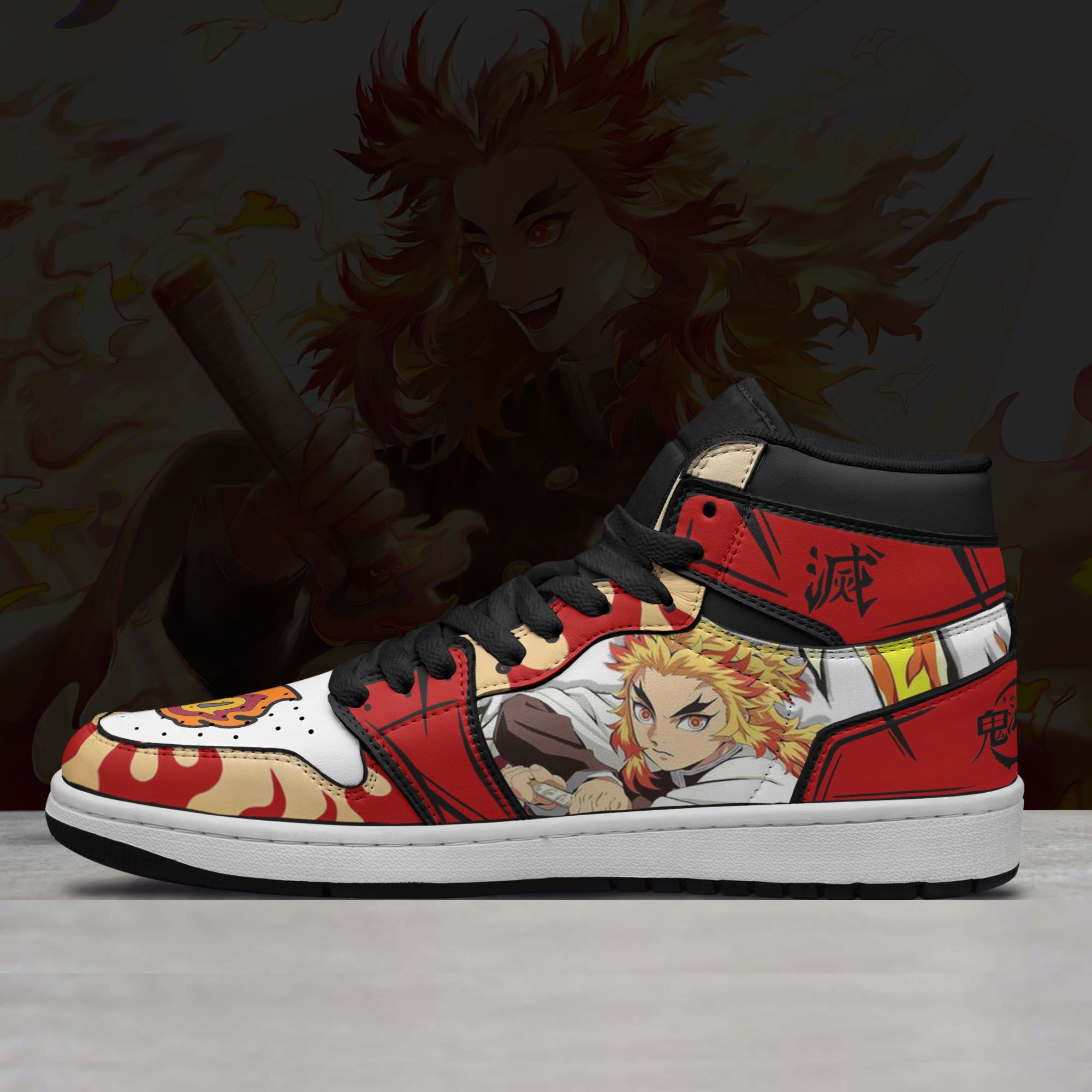 Demon Slayers Shoes Rengoku Kyojuro Anime Jd Sneakers