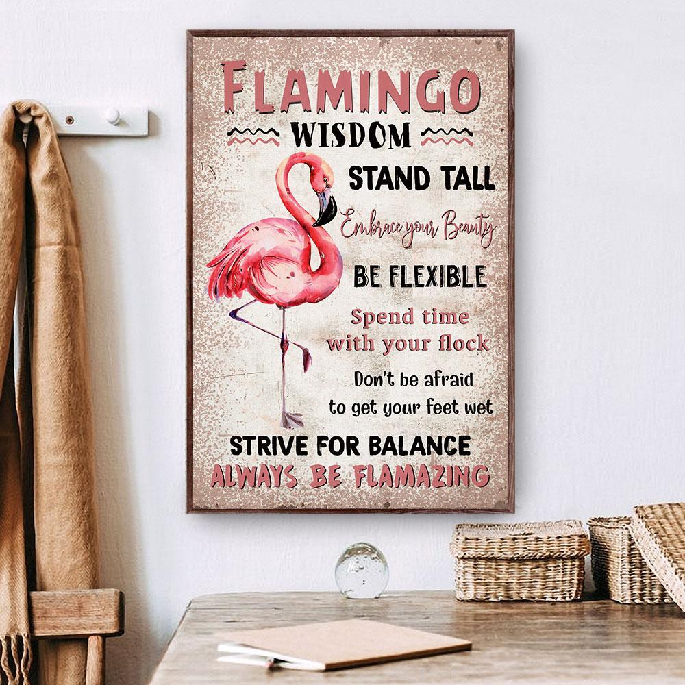 Flamingo Wisdom Customized Poster - Themarketfarmer