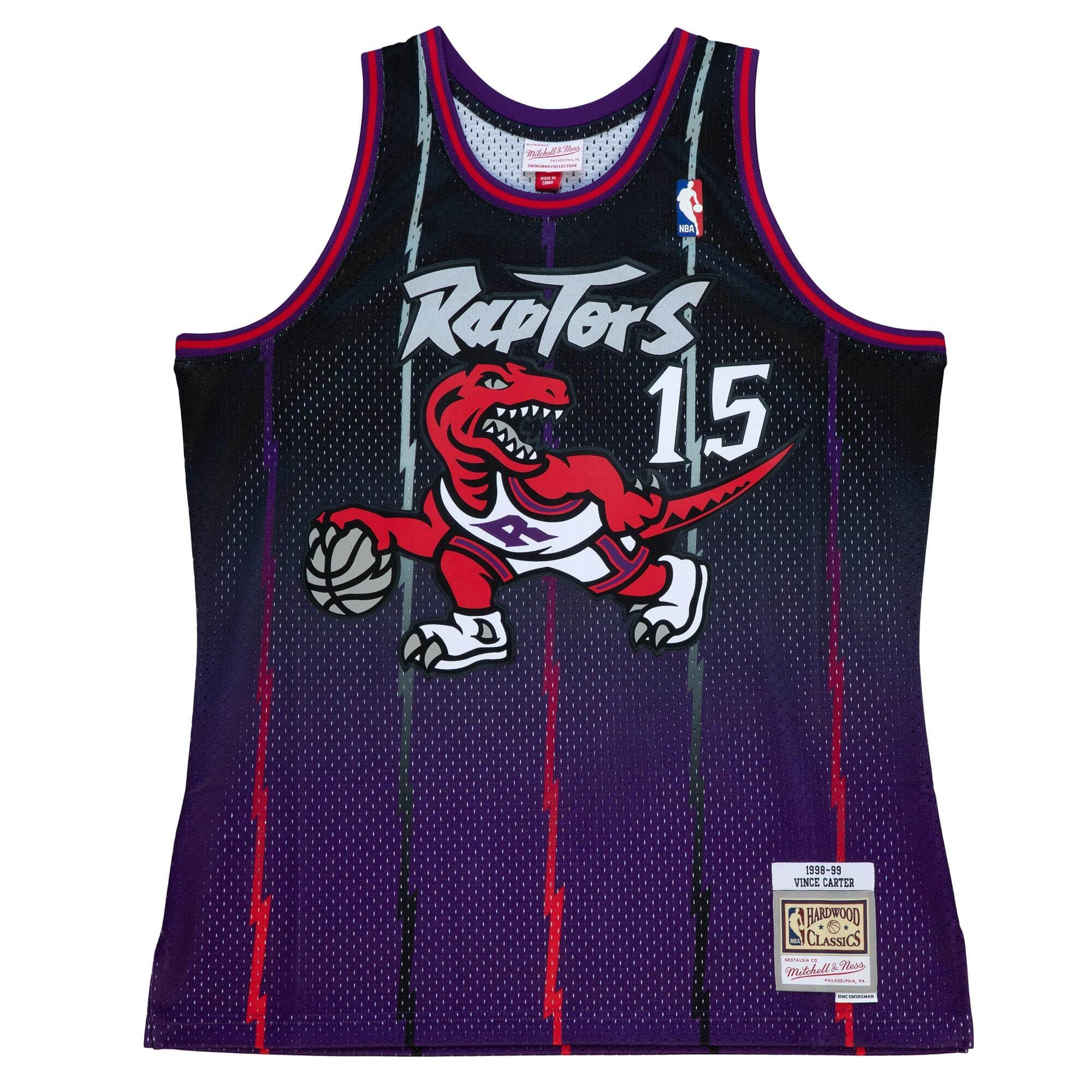 Mitchell And Ness Fadeaway Swingman Vince Carter Toronto Raptors 1998 99