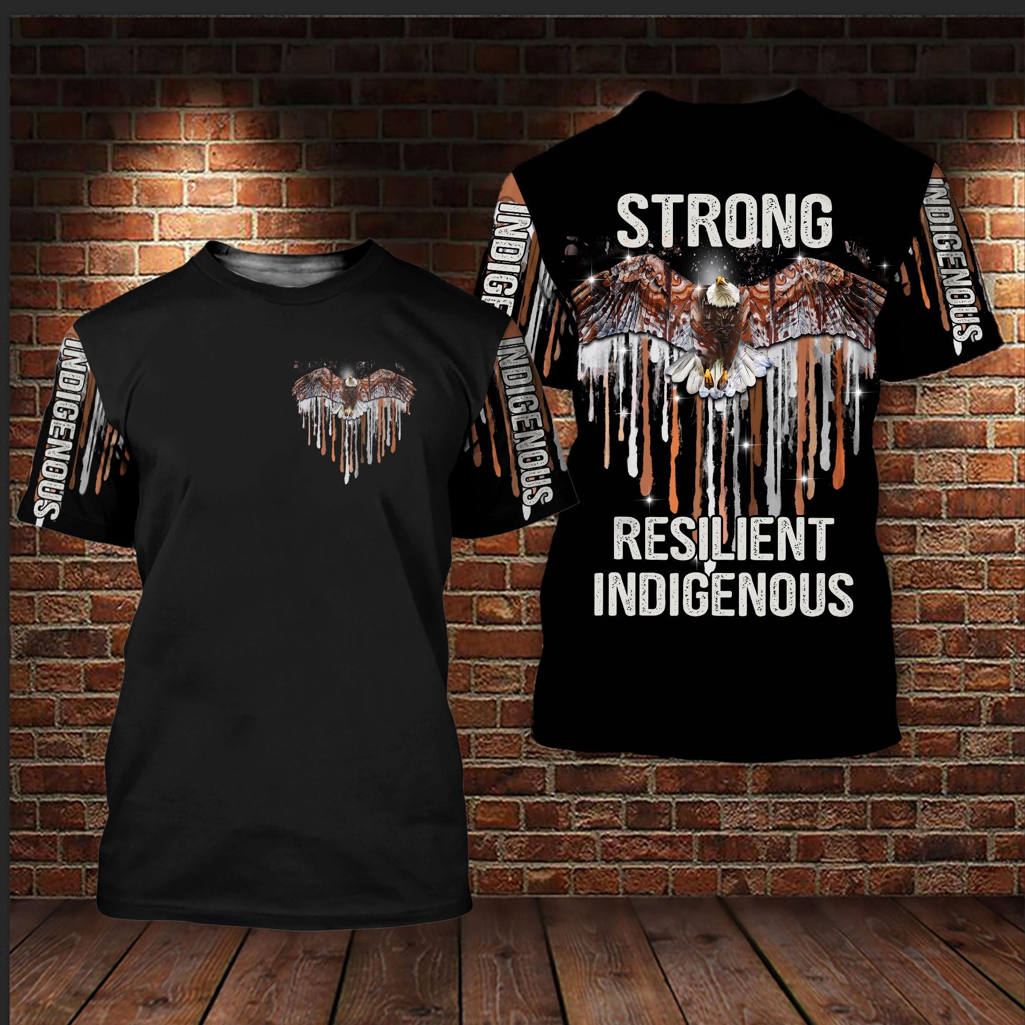 Eagle Strong Resilient Indigenous Heart 3D All Over - Themarketfarmer