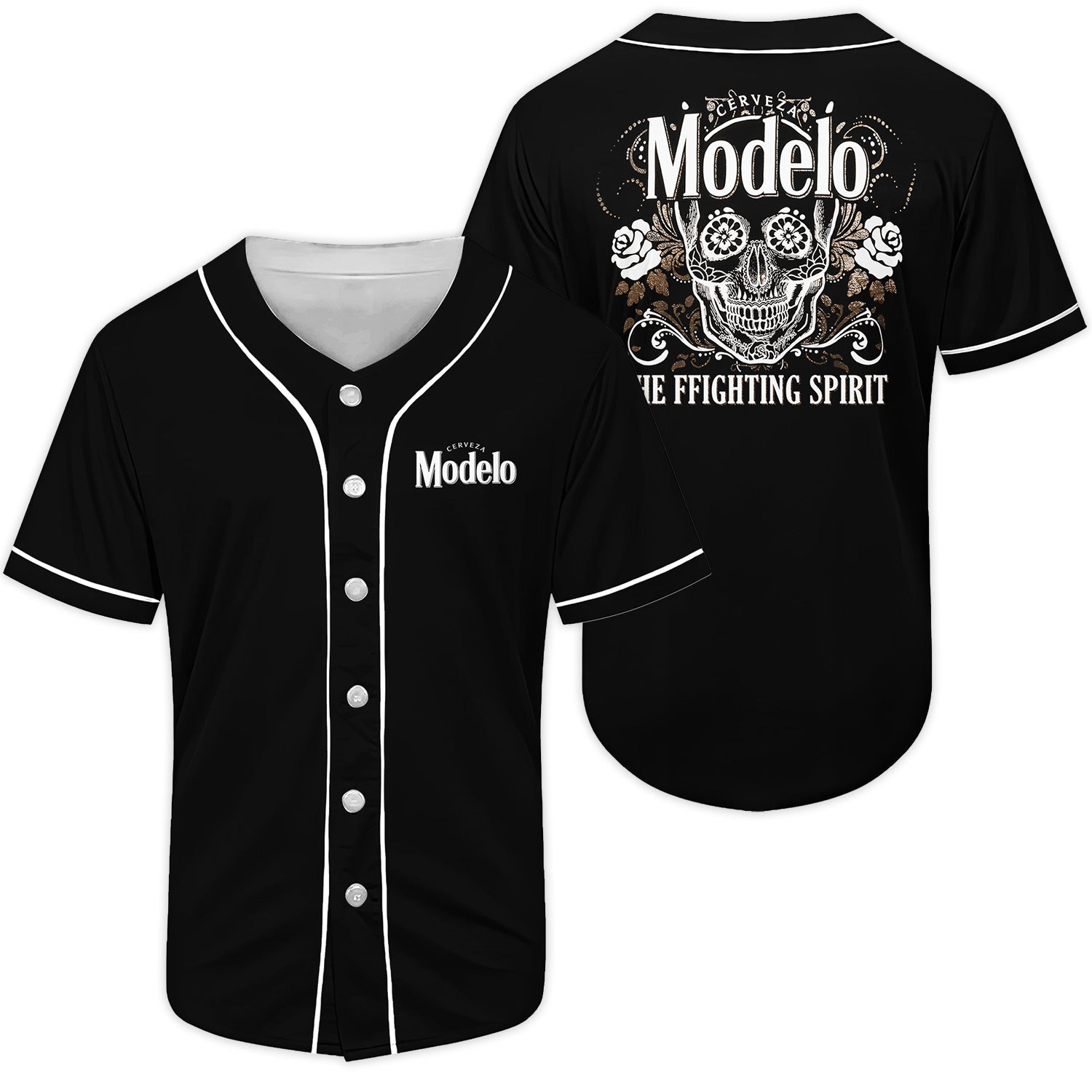 Modelo Ffighting Spirit Baseball Jersey – Merchcustom Shop