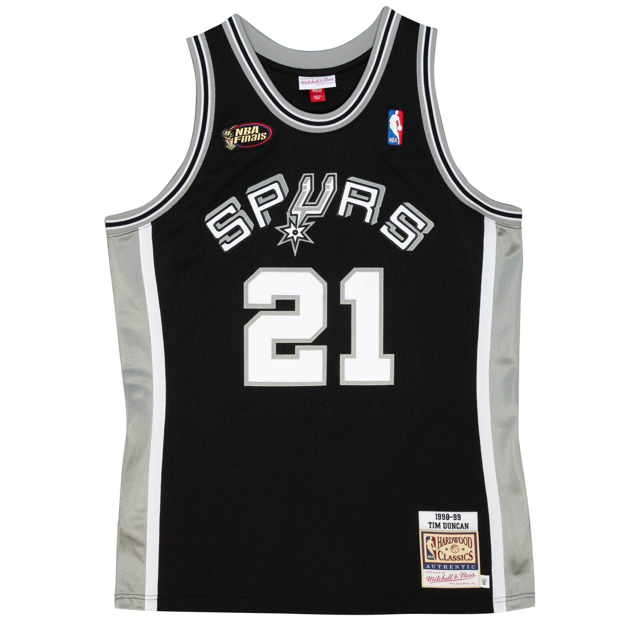 Mitchell & Ness Authentic Tim Duncan San Antonio Spurs 1998-99 Jersey ...