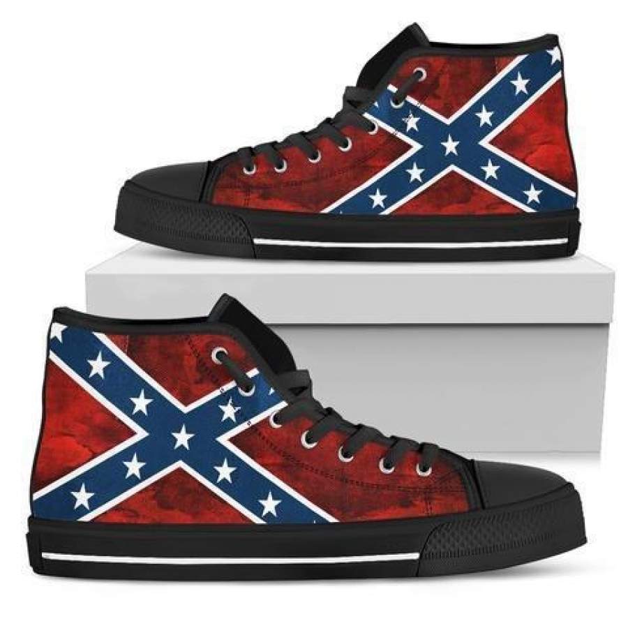 Rebel and Confederate High Top Shoes - Themarketfarmer