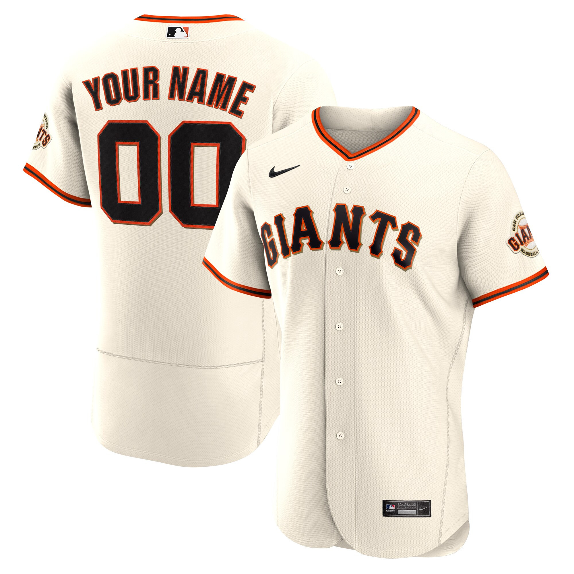 San Francisco Giants Cream Custom Jersey – All Stitched – TXTrend Shop