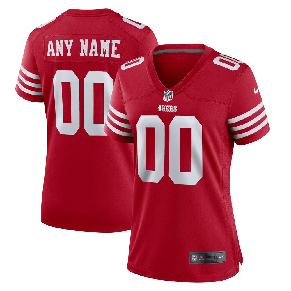 Women’S San Francisco 49Ers Nike Scarlet Game Custom Jersey – TXTrend Shop