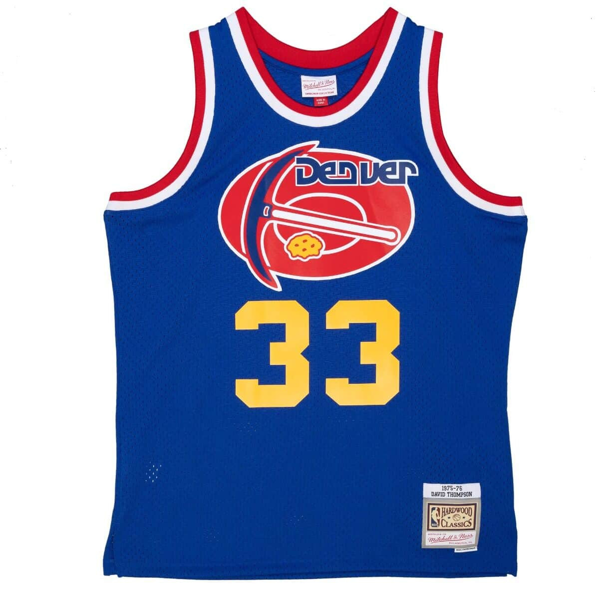 Mitchell & Ness Swingman David Thompson Denver Nuggets 1975-76 Jersey ...