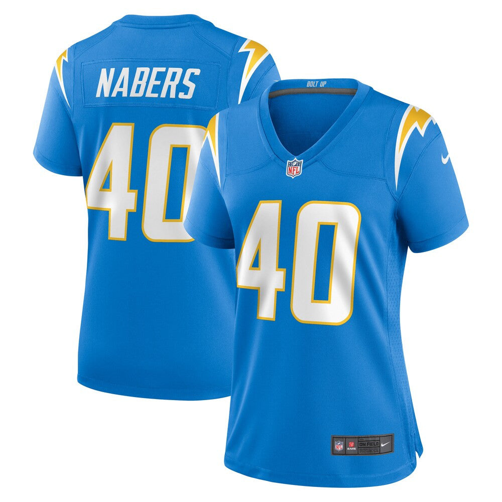 Women’S Los Angeles Chargers Gabe Nabers Nike Powder Blue Team Game ...
