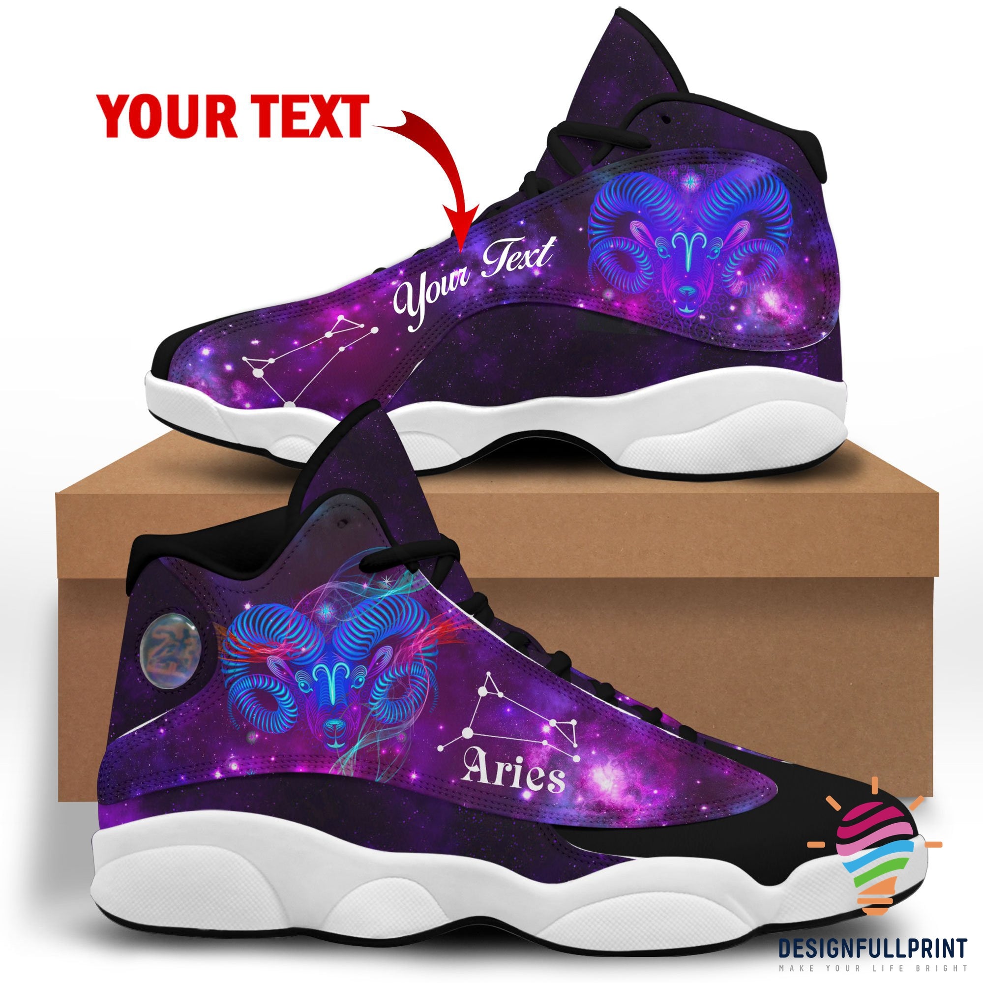 Aries Zodiac Personalized Jd 13 Shoes Nhd - Themarketfarmer