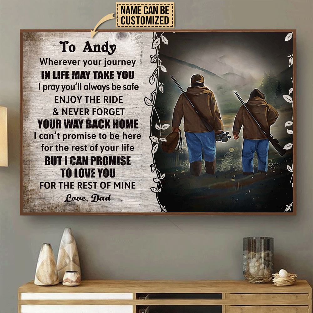 Personalized Hunting Wherever Your Journey Poster - Themarketfarmer