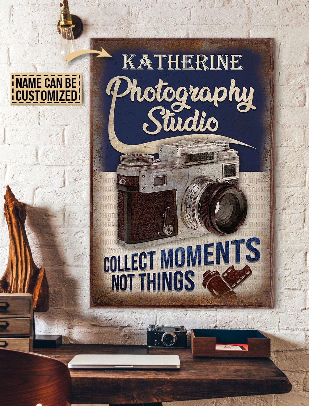 Personalized Photography Studio Collect Moments Customized Poster ...