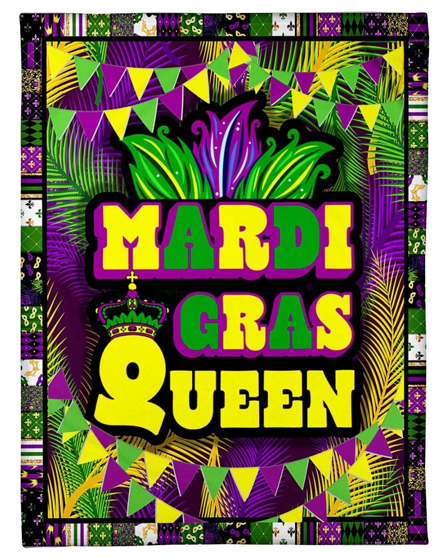 Mardi Gras Queen Blanket - Themarketfarmer