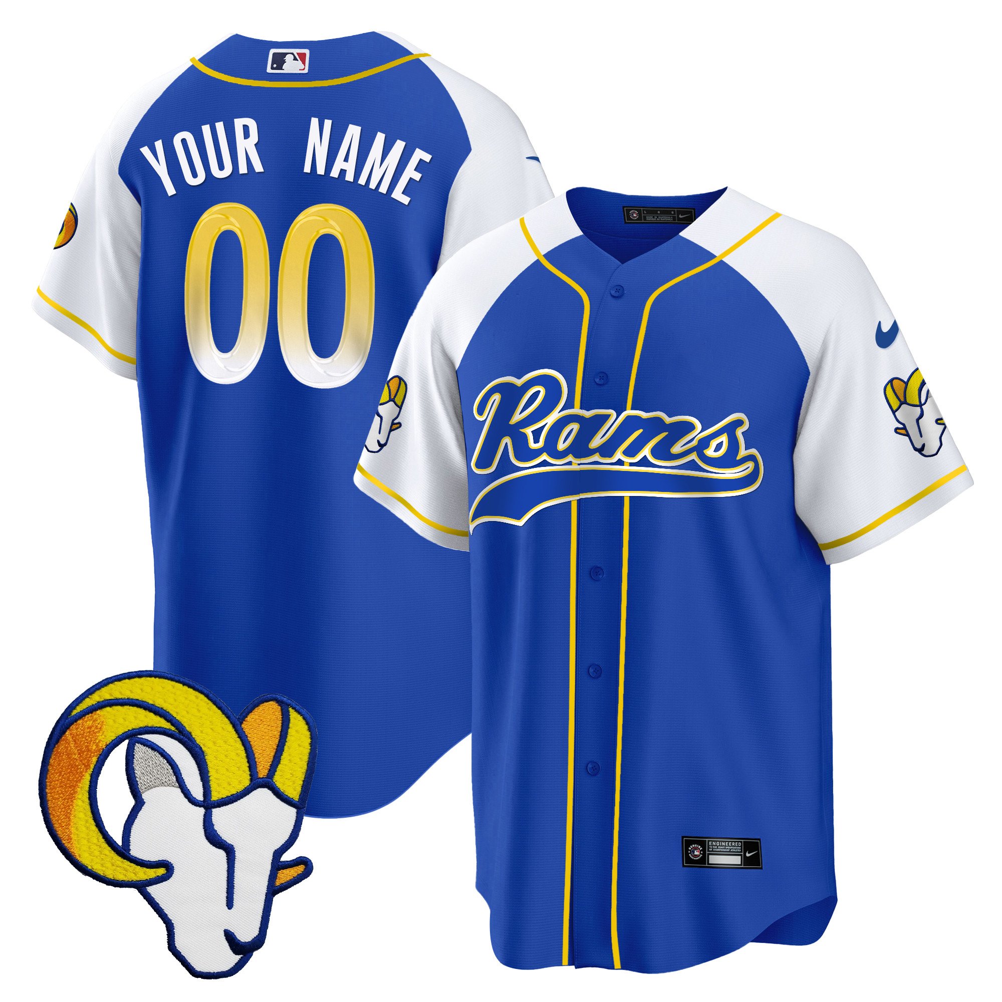 Rams Baseball Custom Jersey – All Stitched – TXTrend Shop