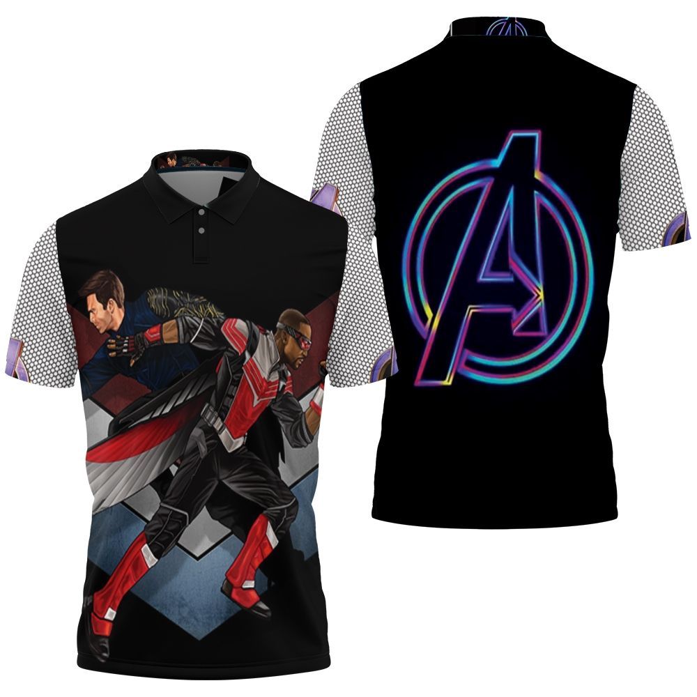 The Falcon And The Winter Soldier Against The Bad Guys Polo Shirt ...