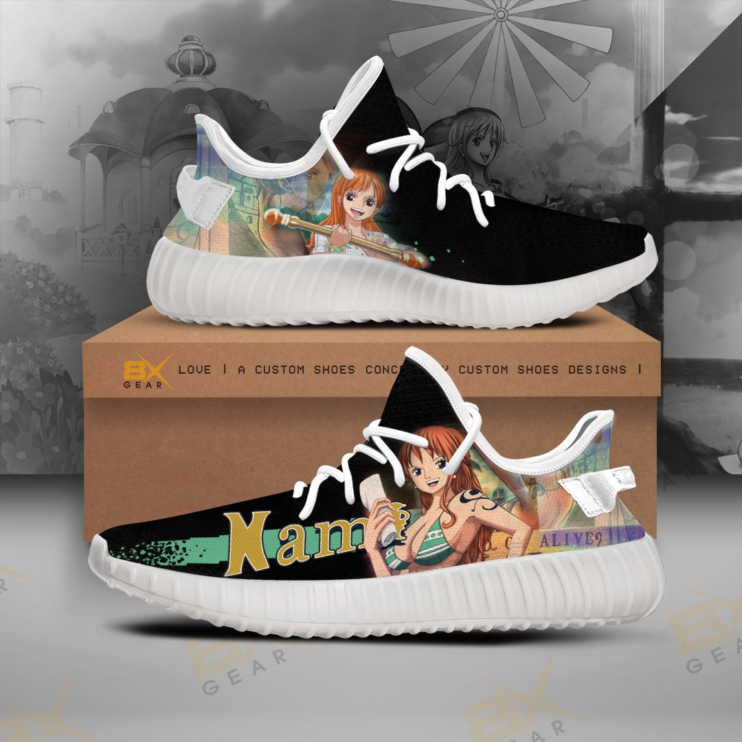 One Piece Anime Boost Sneakers Nami Village Background | Shop