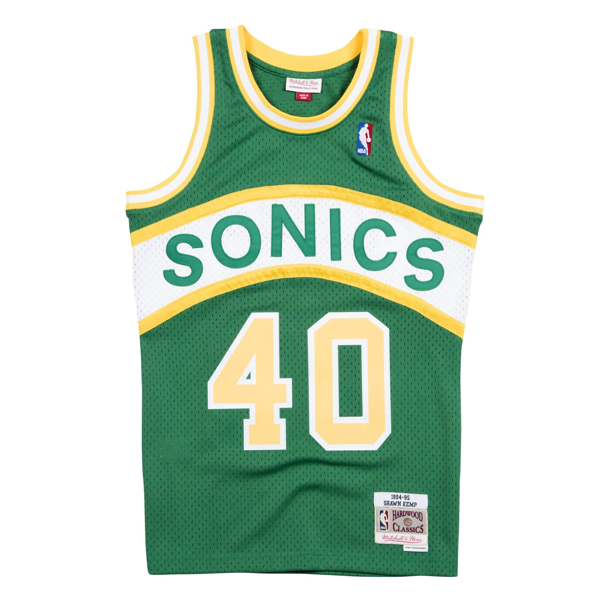 Mitchell & Ness Swingman Jersey Seattle Supersonics 1994-95 Shawn Kemp ...