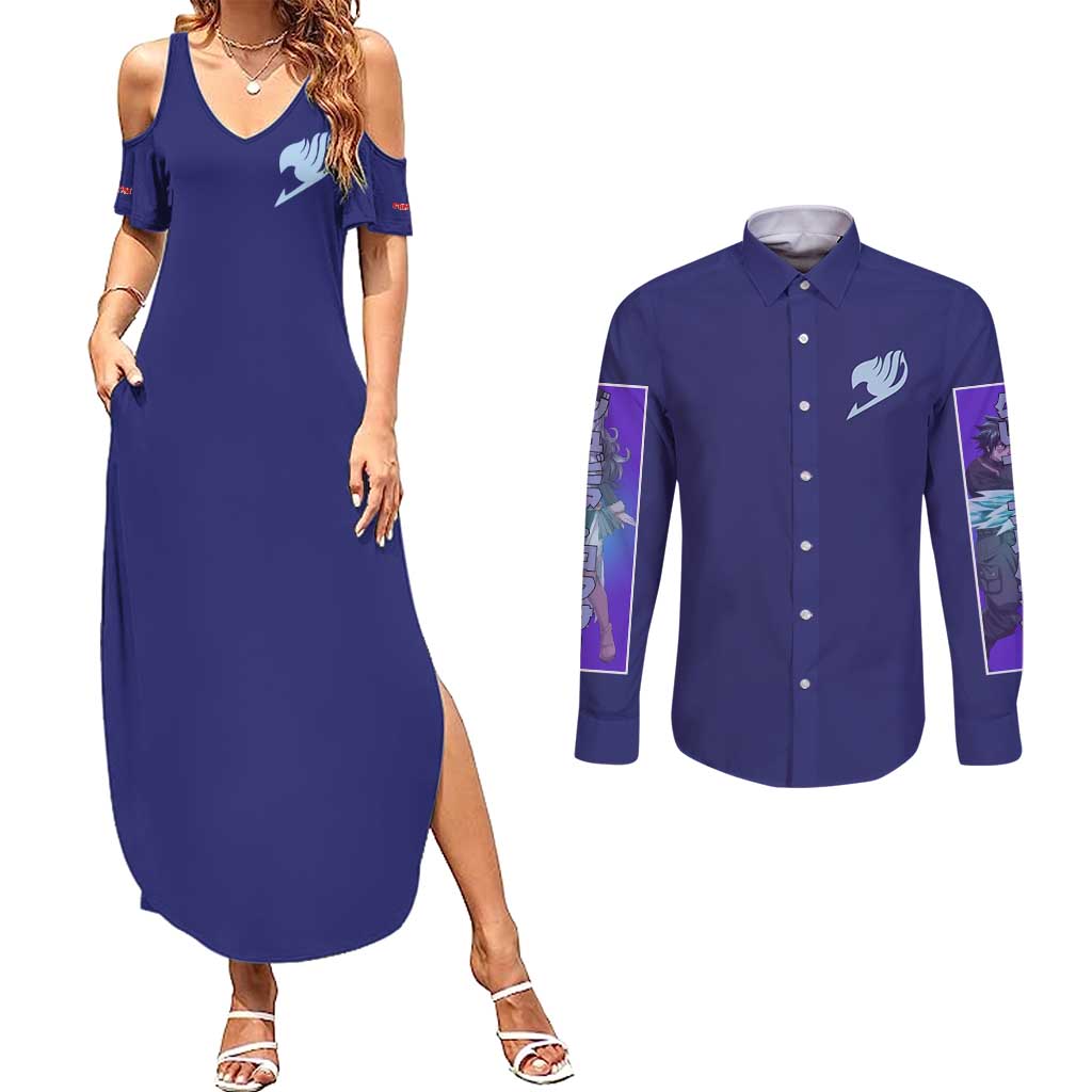 Gruvia Fairy Tail Couples Matching Summer Maxi Dress And Long Sleeve ...