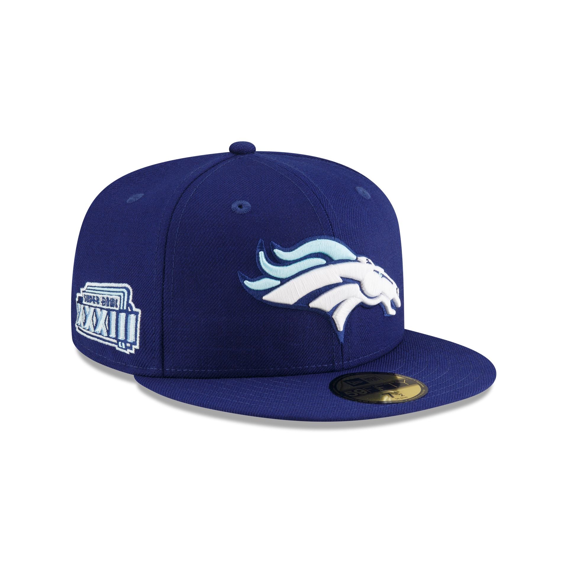 Just Caps Dark Royal Denver Broncos 59Fifty Fitted Hat | Shop