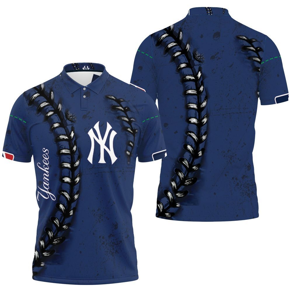 New York Yankees Baseball Sewing Pattern 3D Jersey Polo Shirt ...