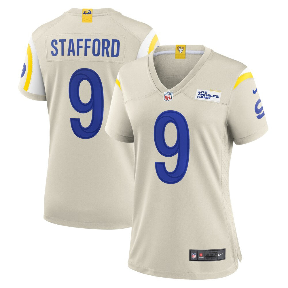 Women’S Los Angeles Rams Matthew Stafford Nike Bone Game Jersey ...