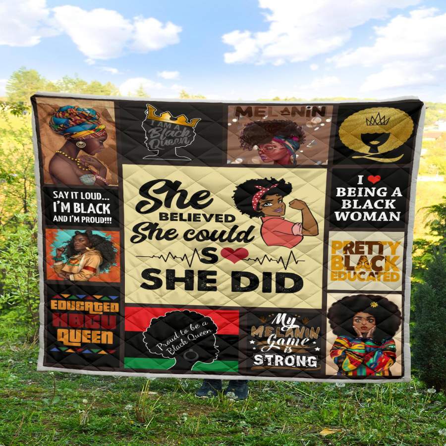 Black Queen Power Quilt - Themarketfarmer