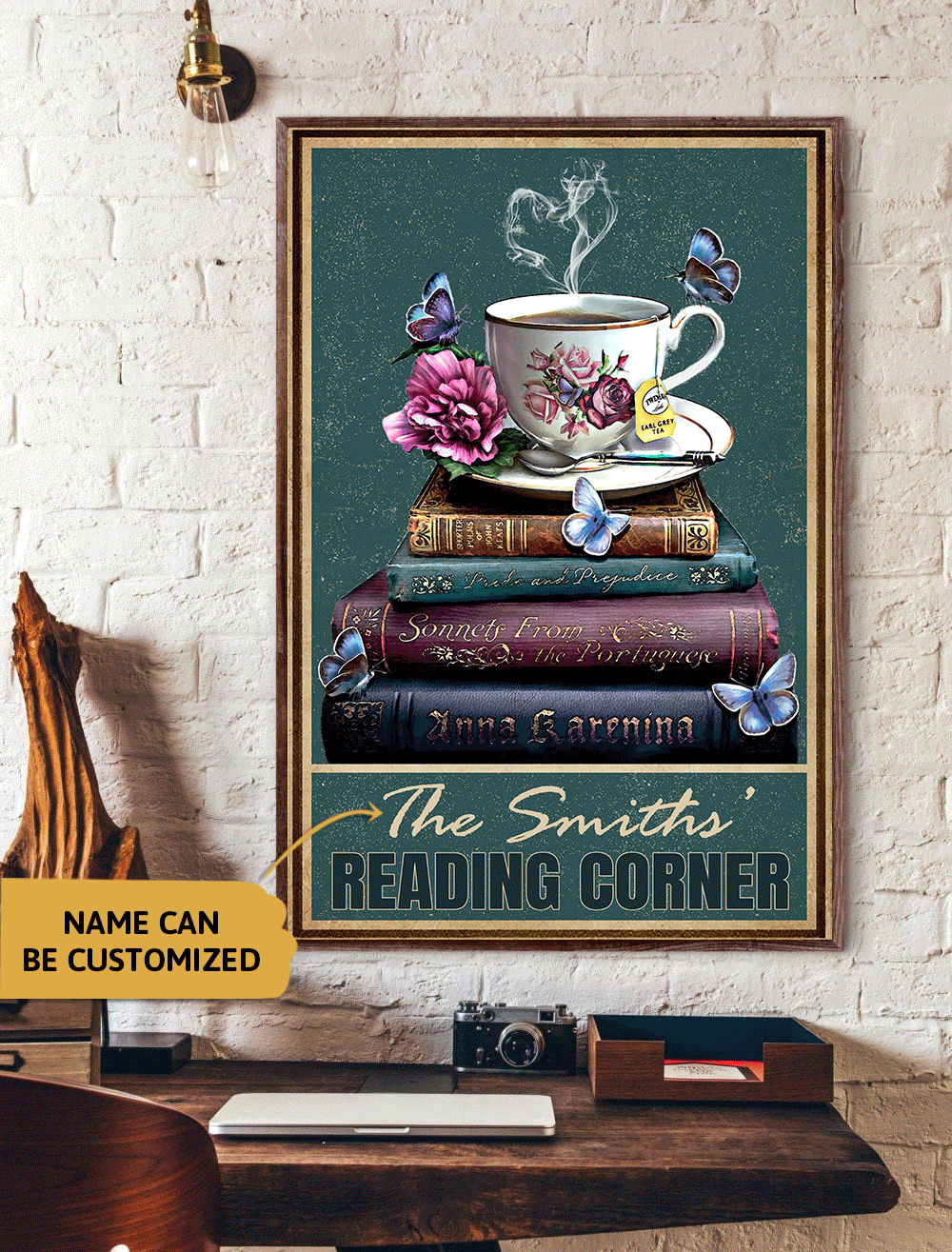 Personalized - Reading Corner Custom Name Poster - Themarketfarmer