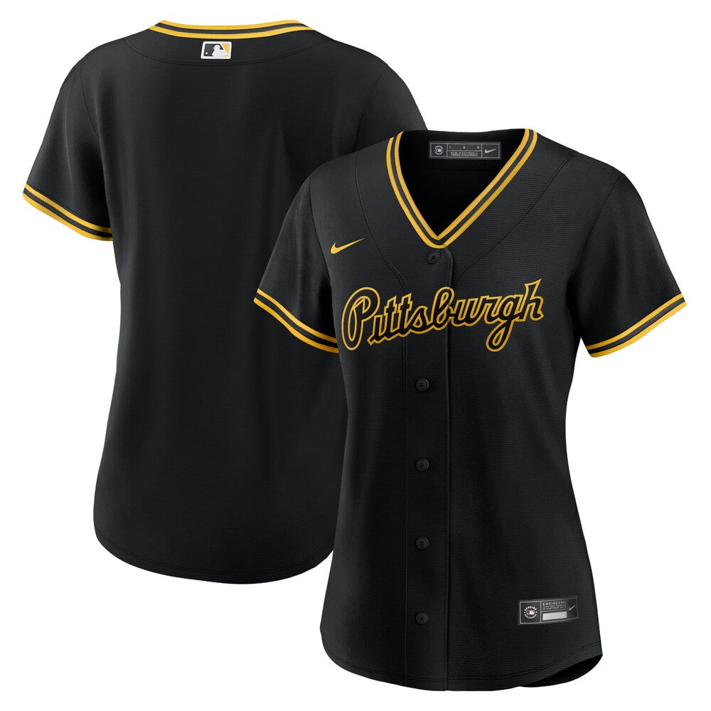 Women’S Pittsburgh Pirates Nike Black Alternate Replica Team Script ...